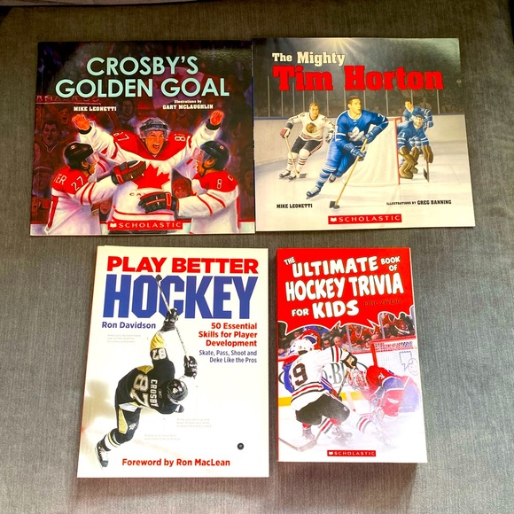 Hockey Books | Other | New Hockey Books Set Of 4 | Poshmark